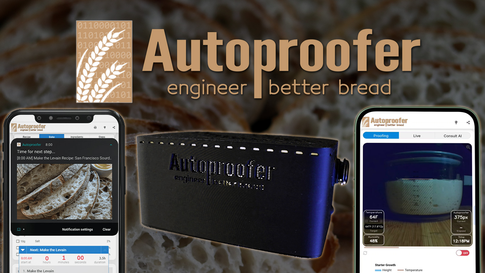 Autoproofer: Engineer Better Bread with Precision Tools